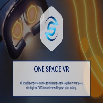 One Space VR Pitch Deck | PPTX