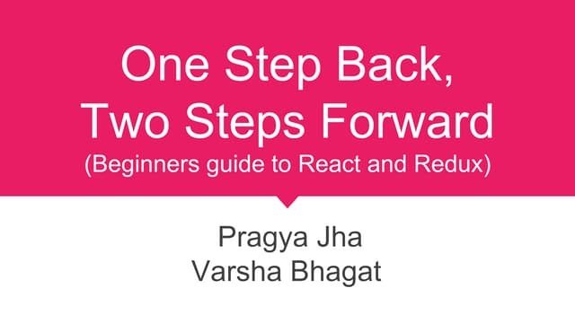 One Step Back Two Steps Forward Ppt