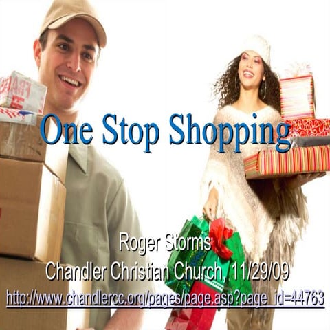 One Stop Shopping | PPT