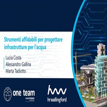 Webinar "Strumenti affidabili per progettare infrastrutture per l’acqua" | PPTX