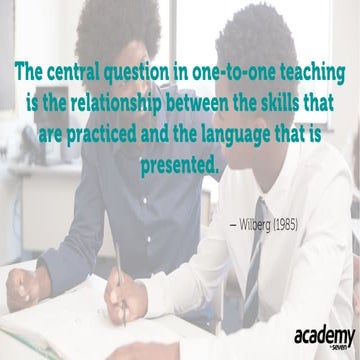 Beliefs about teaching one to one_SEVEN Professional | PPT