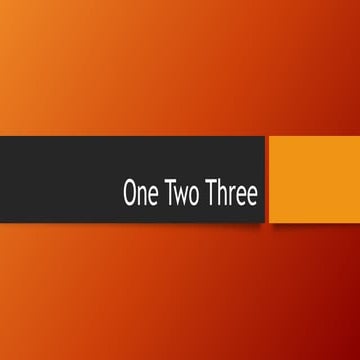 One two three test | PPT