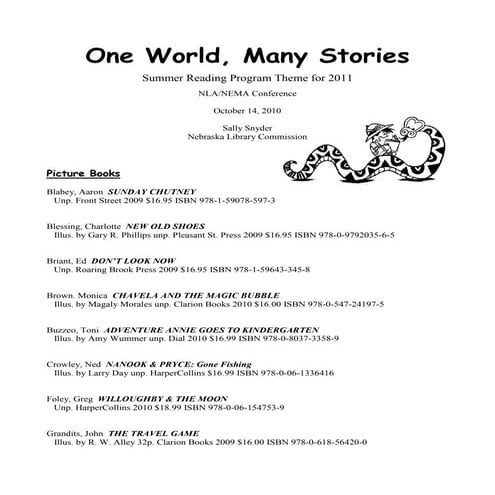One world many stories | PDF