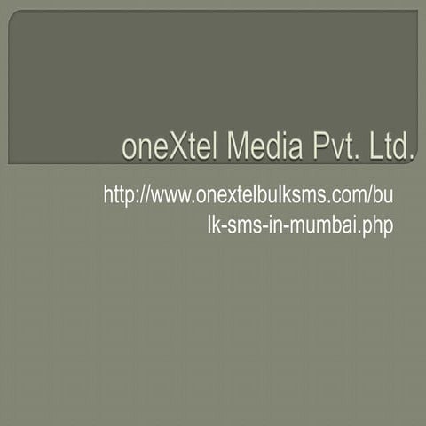 Onextel Bulksms | PPTX | Email | Internet
