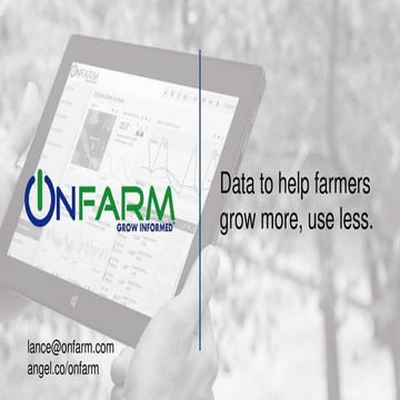 Onfarm Pitch Deck | PPT