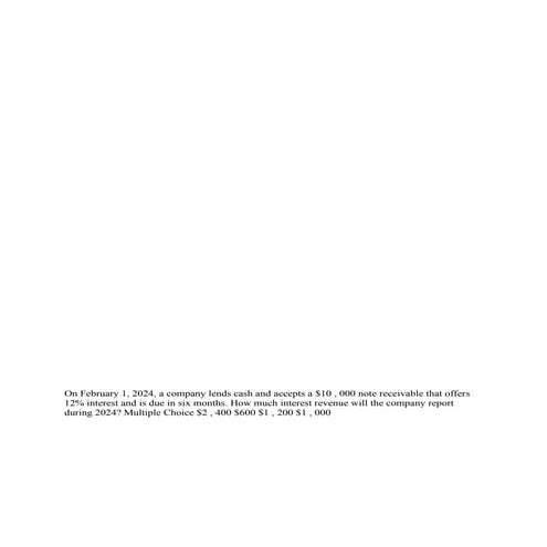 On February 1- 2024- a company lends cash and accepts a $10-000 note r.pdf