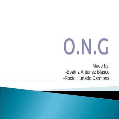 Ong | PPT | Non-Profit Organizations | Industries