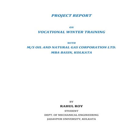 Ongc report | PDF