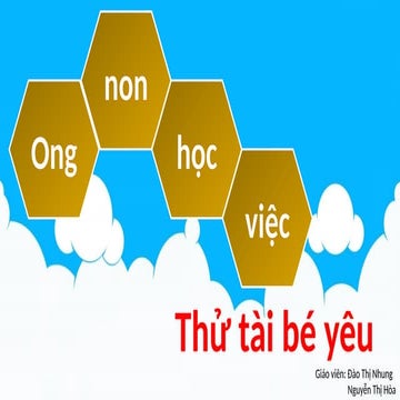 Ong non học việc- Giáo Viên: Đào Thị Nhung | PPTX