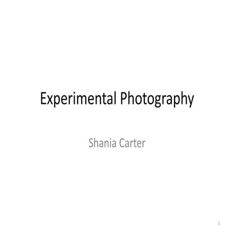 Photography powerpoint final edit | PPTX