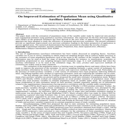 On Improved Estimation Of Population Mean Using Qualitative Auxiliary