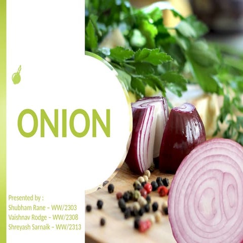 ONION STORAGE ENGINEERING AND TECHNOLOGY | PPTX
