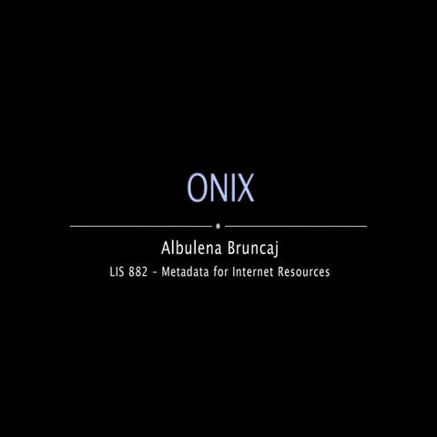ONIX--An Introduction | PPTX | Desktop Publishing | Computer Software and Applications