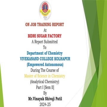 ON JOB TRAINING REPORT ppt 1.pptxhahu is jajha jsuhaush jsuhaush hu | PPTX