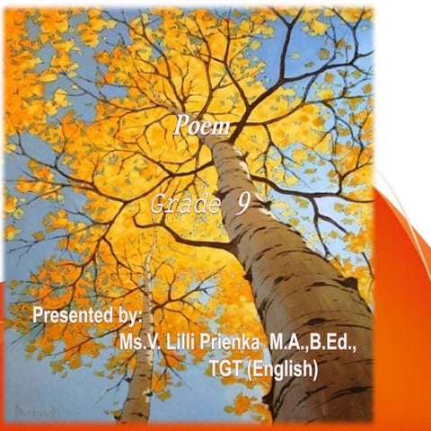 On Killing A Tree | PPTX