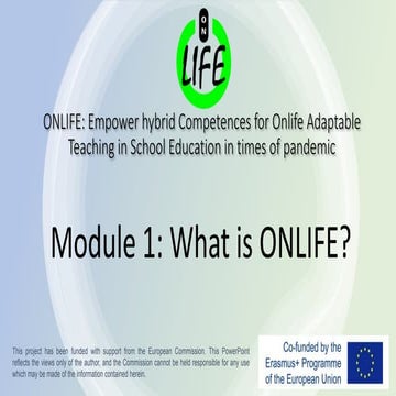 What is Onlife? | PPTX