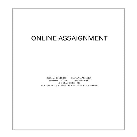 Online Assignment | PDF