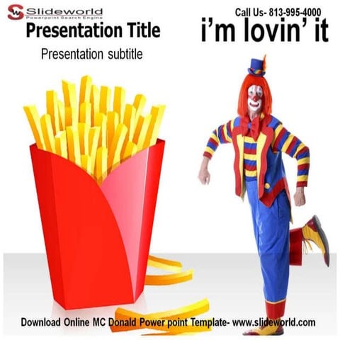Online mc donald powerpoint template and slides | PPTX