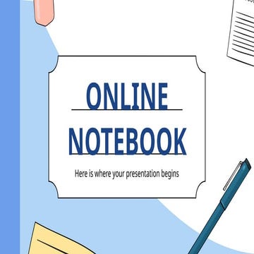 Theme-template templateonline-notebook-XL.pptx | Free Download