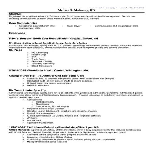 Monique Rivers resume | DOC