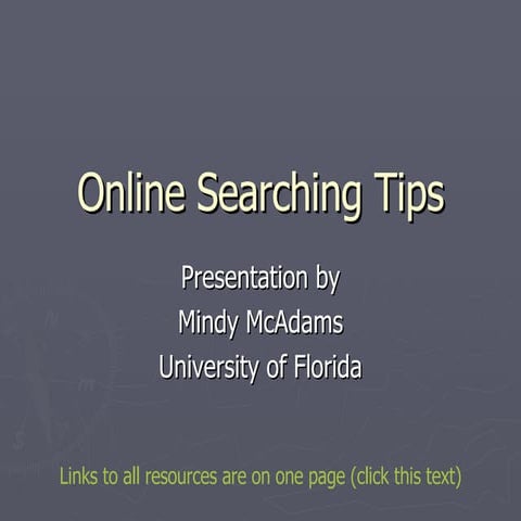Online Searching Tips | PPS