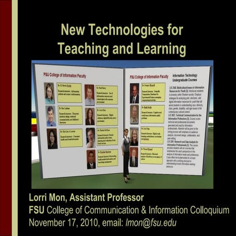 FSU SLIS Teaching & Technology Colloquium | PPT | Social Networking | Internet