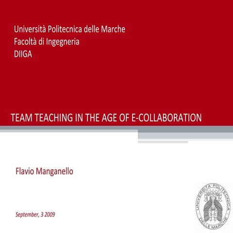Team teaching in the age of e-collaboration | PPT