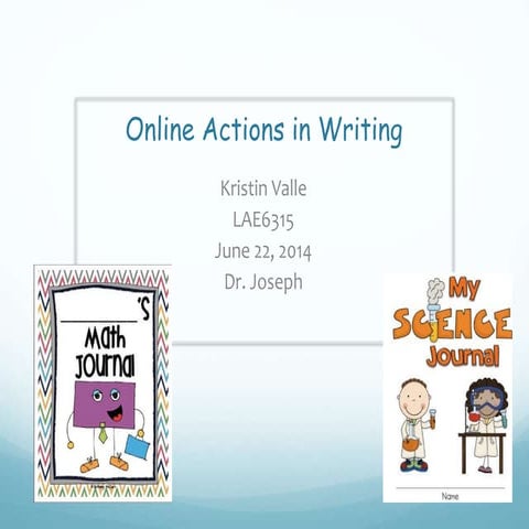 Christine Schreck online actions in writing | PPTX
