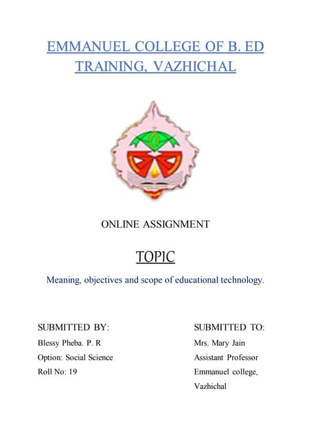 online assignment | DOCX