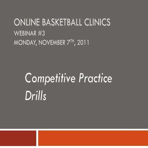 Competitive Basketball Drills with CoachRB | PPTX