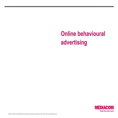 Online behavioural advertising | PDF | Internet | Computing