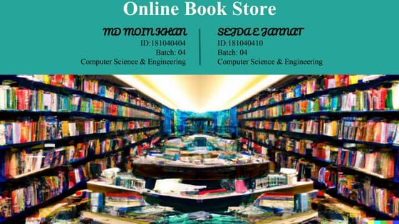Ppt on ONLINE BOOK STORE | PPTX