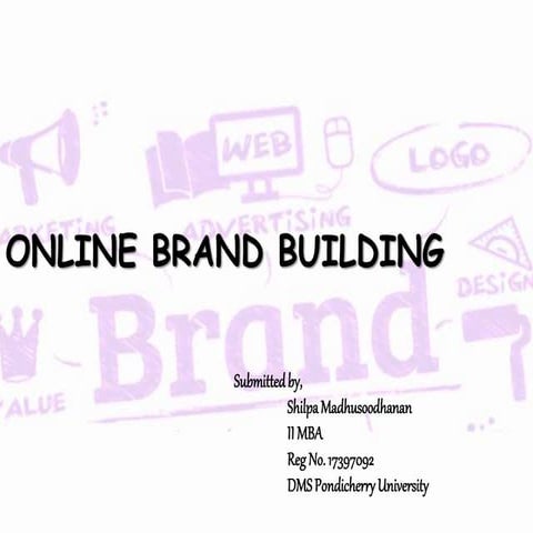 Online brand building | PPT