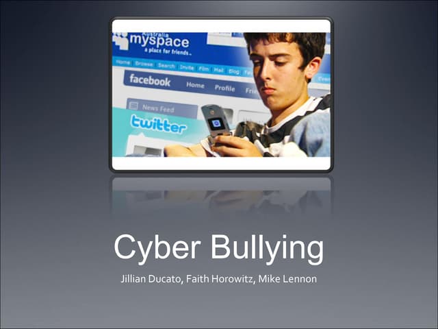 Cyberbullying powerpoint | PPTX