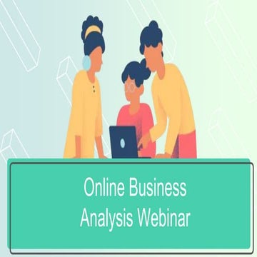 Online Business Analysis Webinar Green and Yellow Modern Minimal Presentation .pptx | Web ...