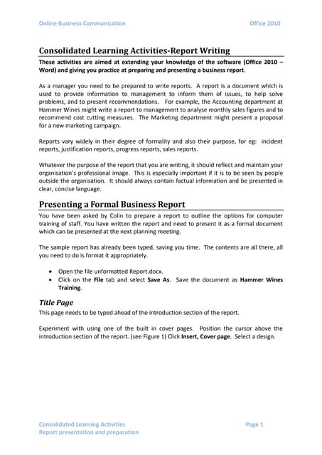 Presentation on msword page layout | PPTX