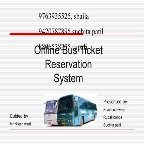 ONLINE BUS RESERVATION.ppt