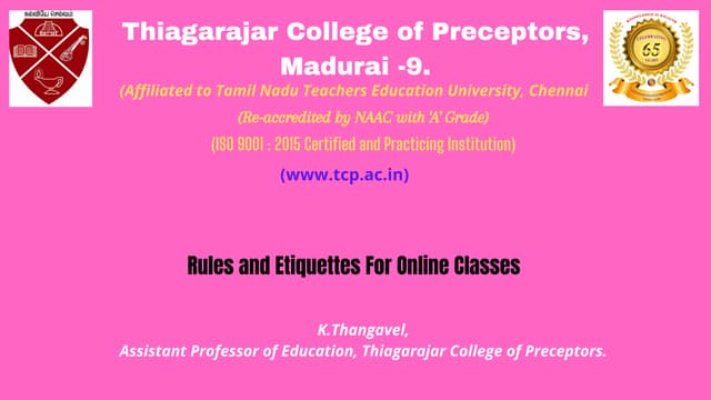Online Class Rules and Regulations | PPTX