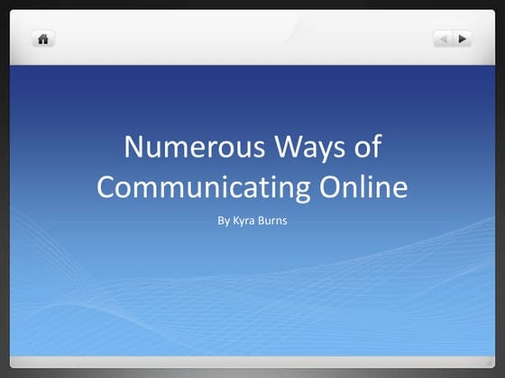 Online communication elements | PPT