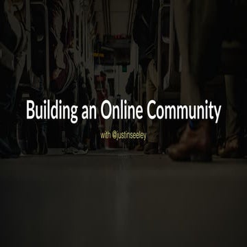 Building an Online Community | PDF