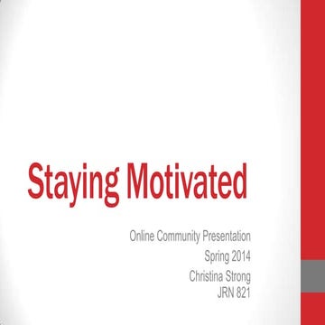 Online community observation presentation | PPTX