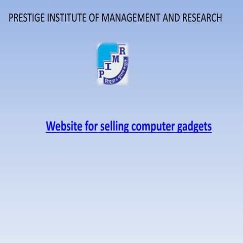 Online computer shop | PPTX