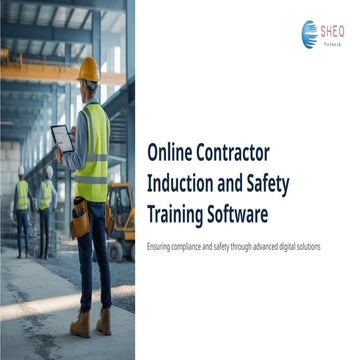 Online Contractor Induction and Safety Induction Training Software | PPTX