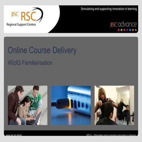 Online course delivery wiziq intro slides | PPT