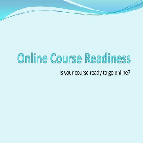 Online Course Review Checklist | DOCX