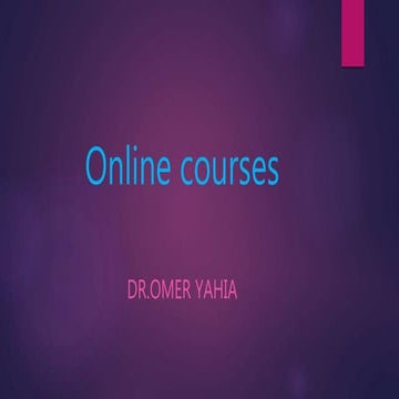 Online courses | PPT