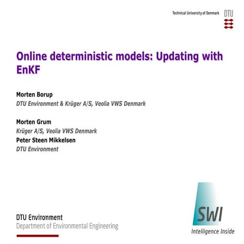 Online deterministic models updating with EnKf | PDF
