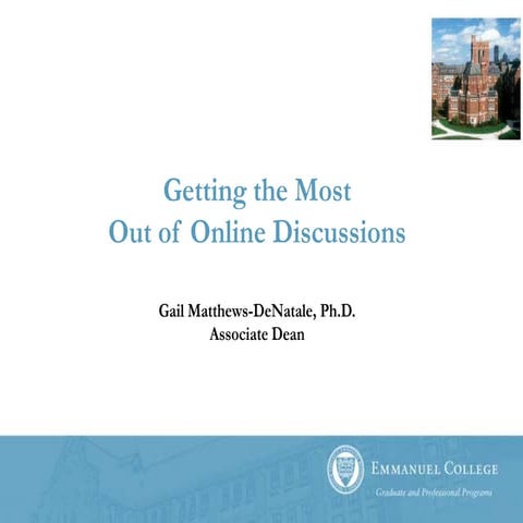 Online discussions | PPT
