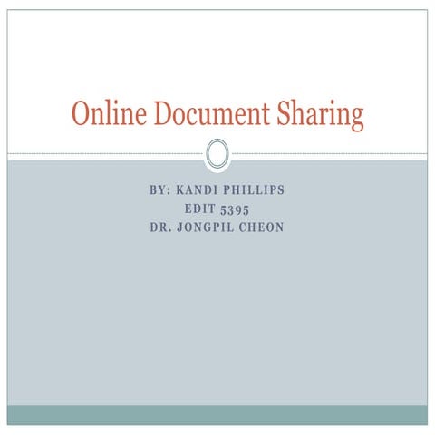 Online document sharing | PPT