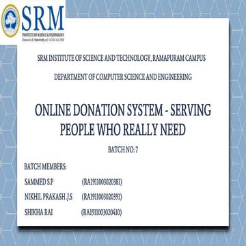 Online Donation System Serving People Who are really in need.pptx